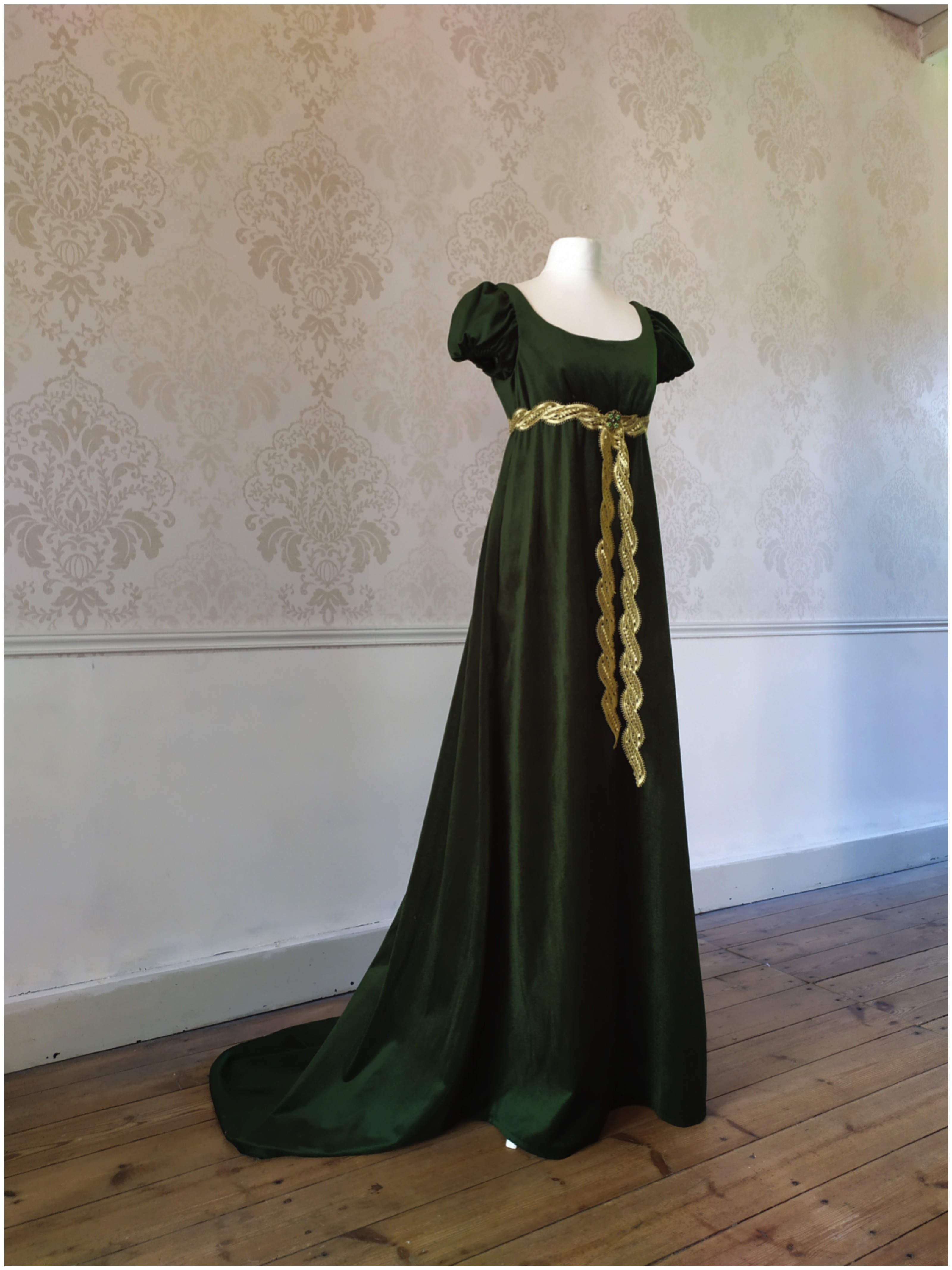 Robe 1er Empire en velours